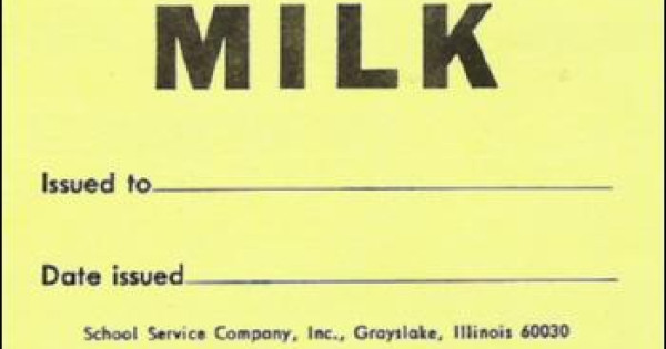 18G - 5 Punch School Milk Ticket