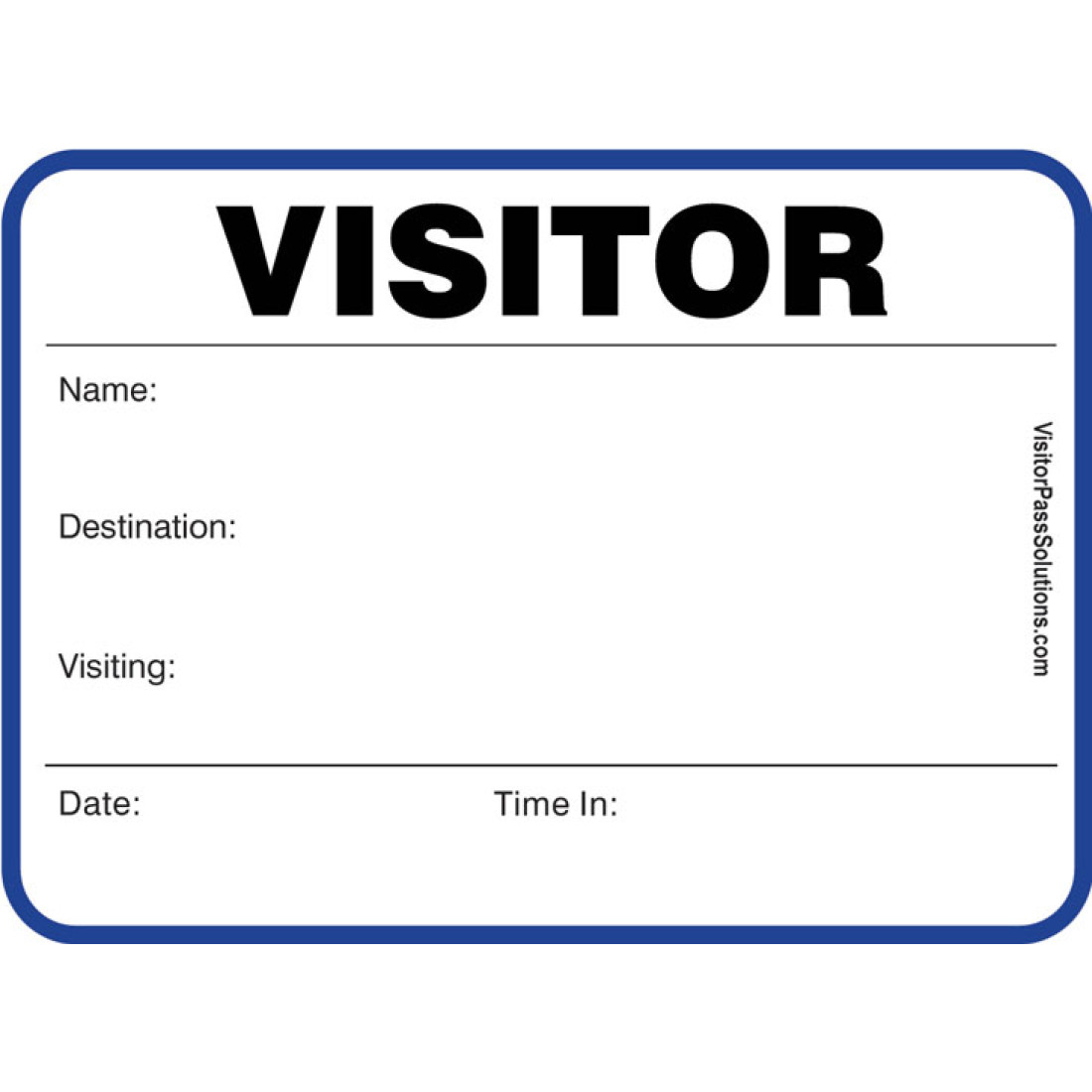 717 - Stock Large Visitor Label Badges Book