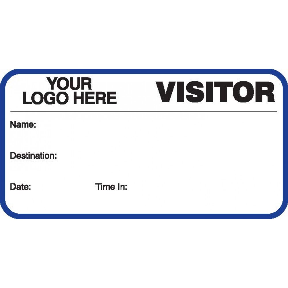 750 - Visitor Label Badges Book