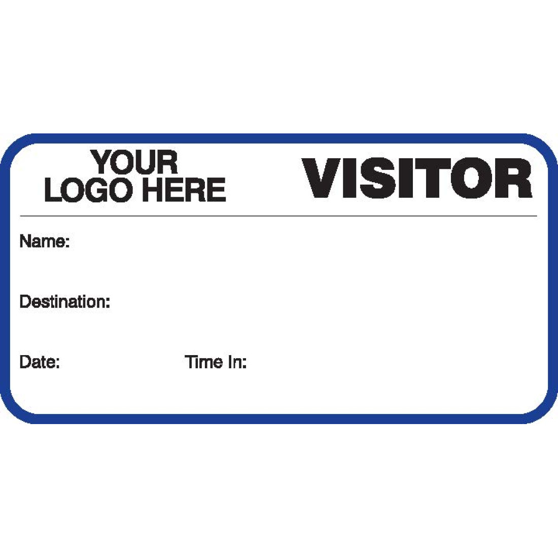 750 - Visitor Label Badges Book