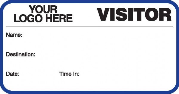 750 - Visitor Label Badges Book