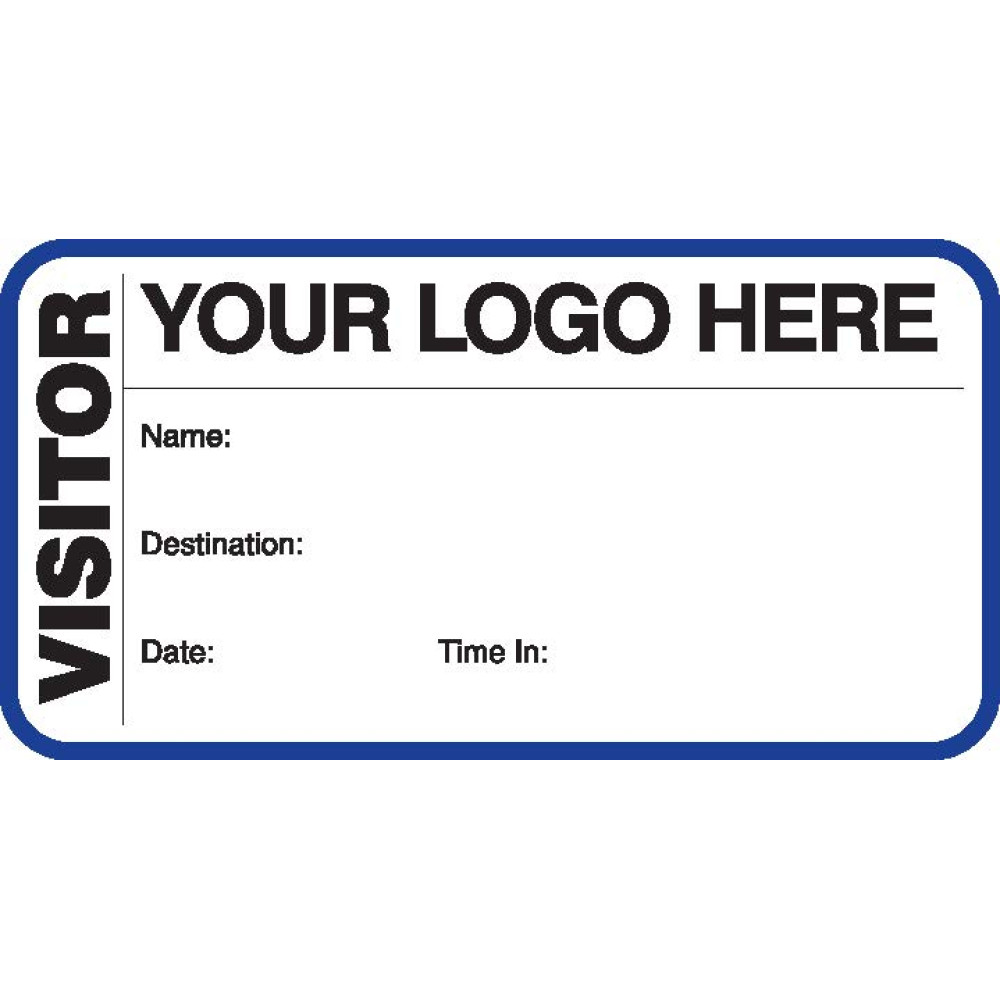 783 - Visitor Label Badges Book