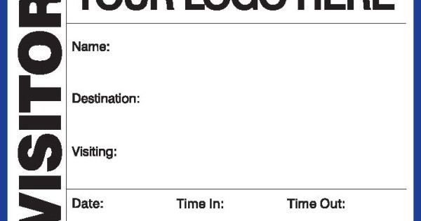 791A - Large Visitor Label Badges Book