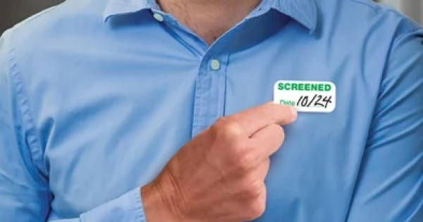 Screened Label Badges