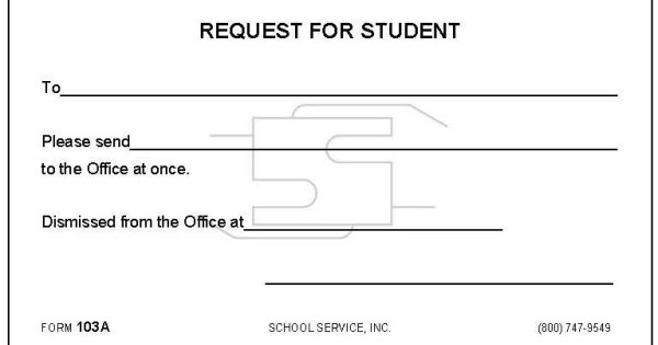 103A - Request for Student