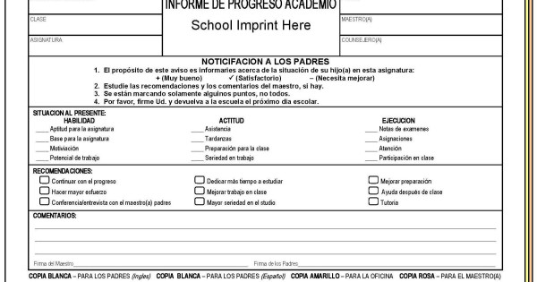 45MPS1 - Academic Progress Report - Bilingual