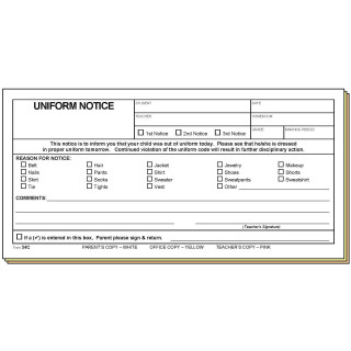 uniform form template