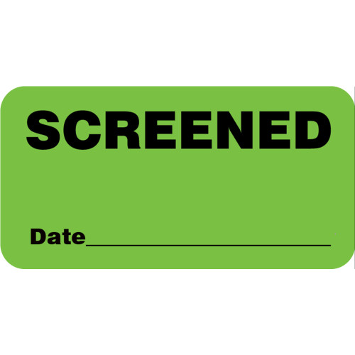 Screened Label Badges