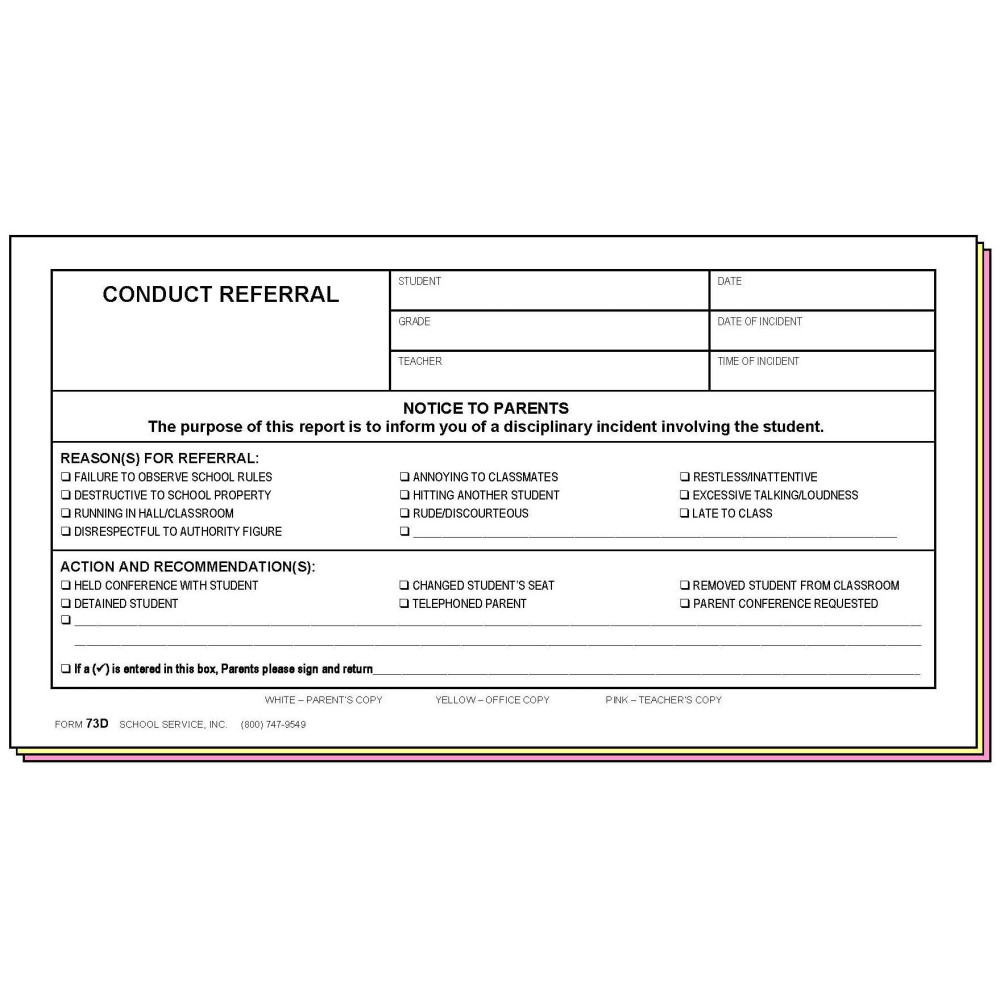 73D - Conduct Referral