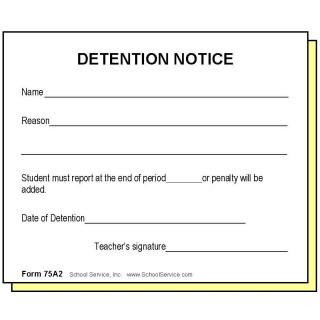 detention rules school
