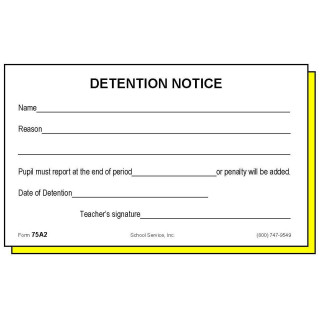 detention slips template