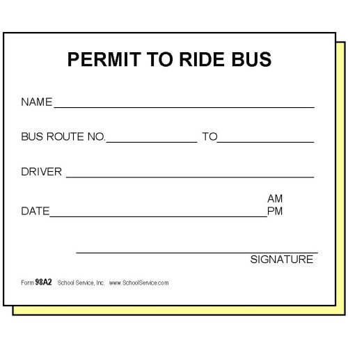 School Bus Forms