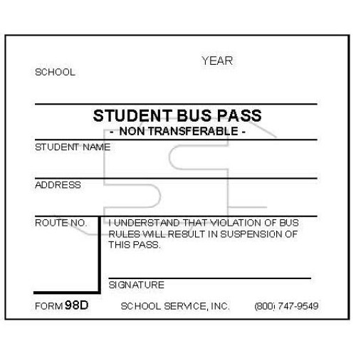School Bus Forms