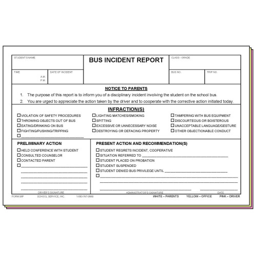 School Bus Forms