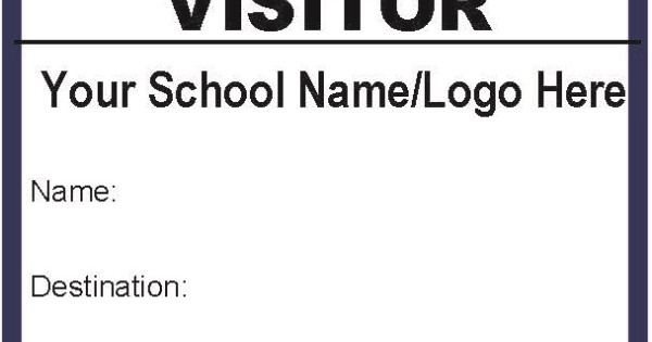 L101 - Stock Visitor Label Badges Book
