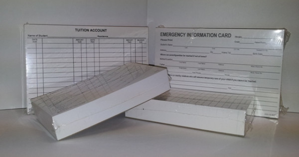 Index Card Forms