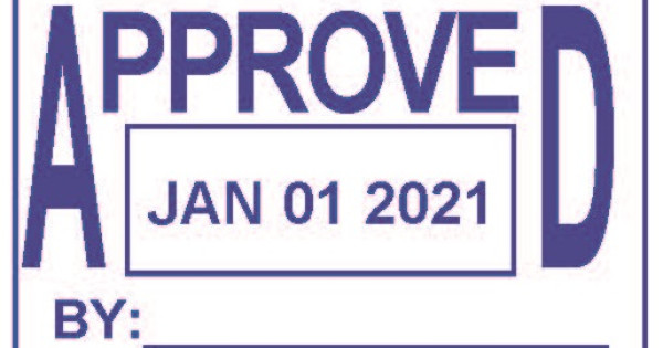 ASD102 - Approved Date Stamp