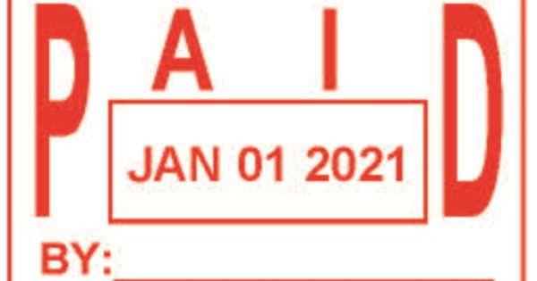 ASD106 - Paid Date Stamp