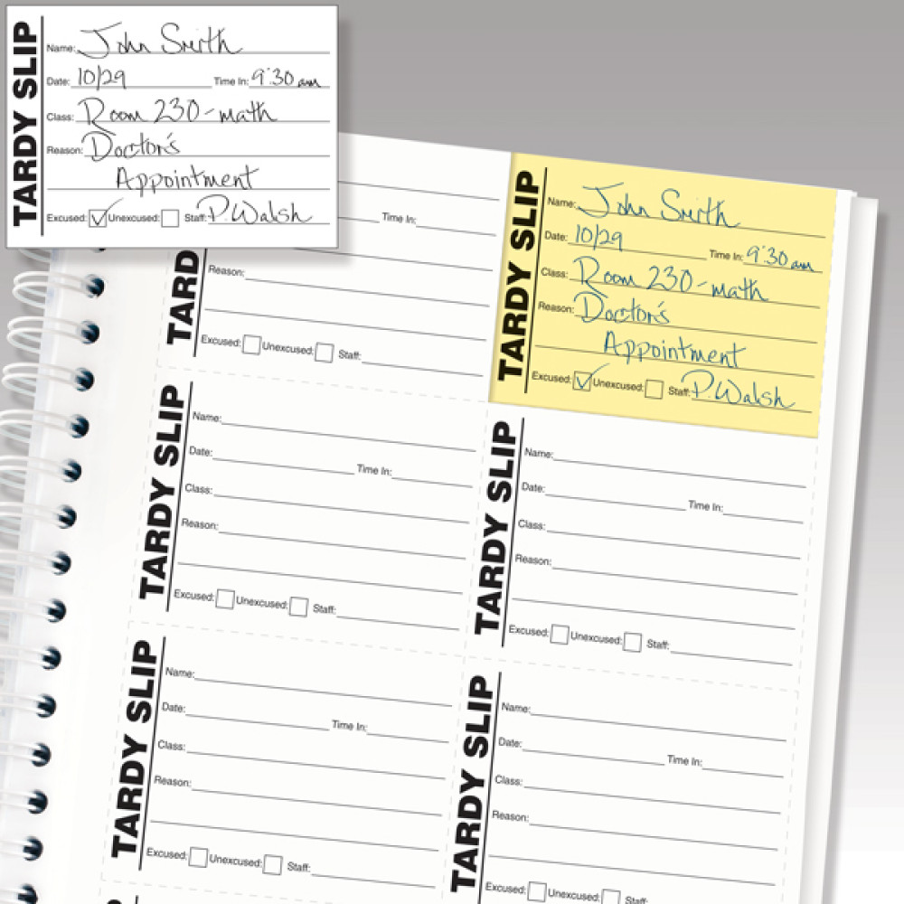 901-SK - Stock Tardy Slip Book