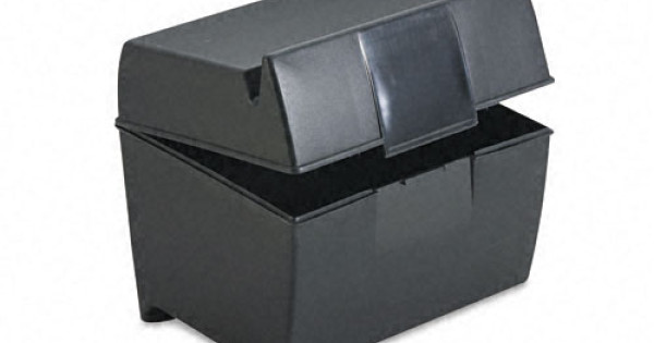 601 - 4 x 6 Plastic Index Card Box