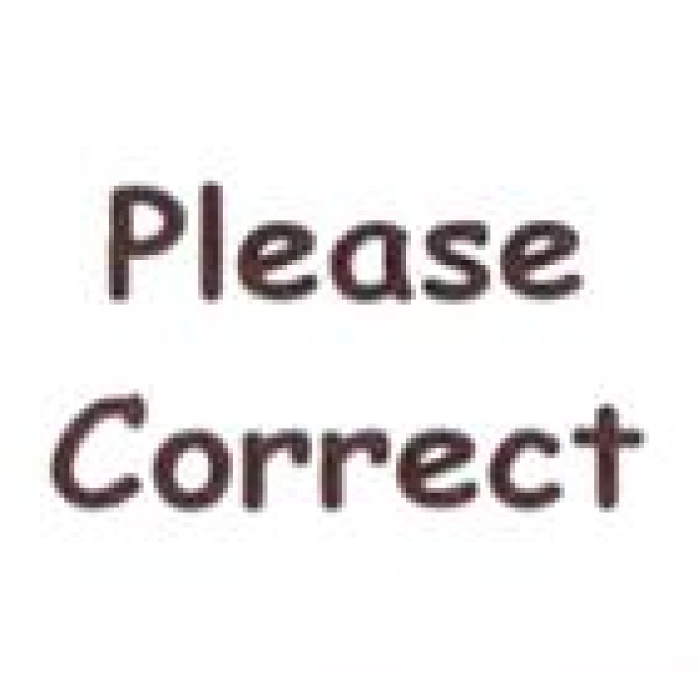 AS15 - Small Please Correct Stamp