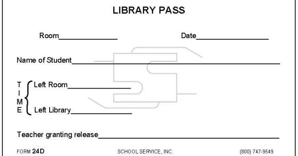 24D - Library Pass