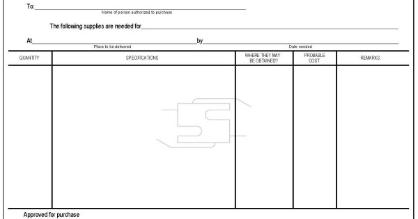 34A - Requisition Form